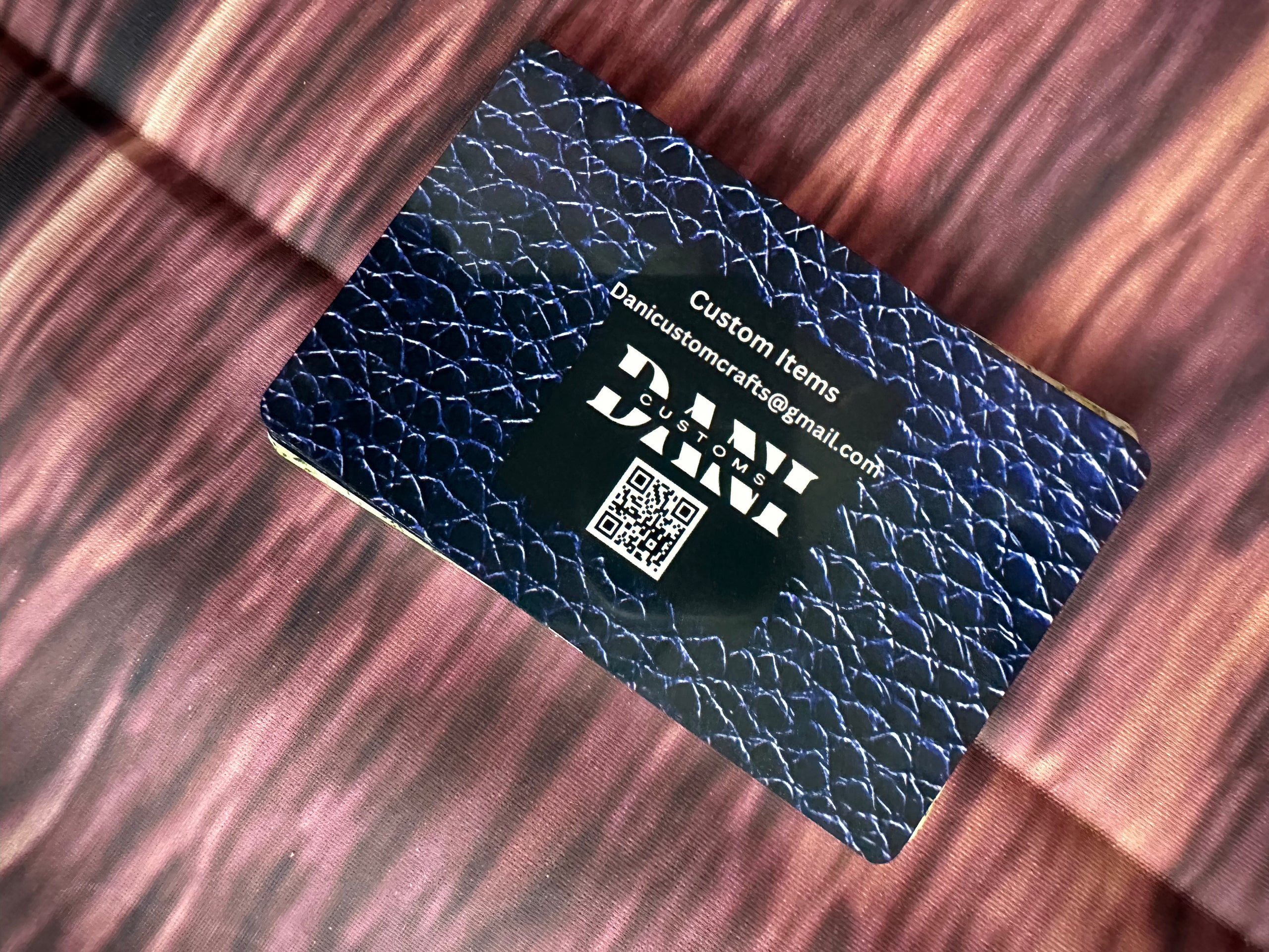 Custom Metal Business Cards | Dani Customs